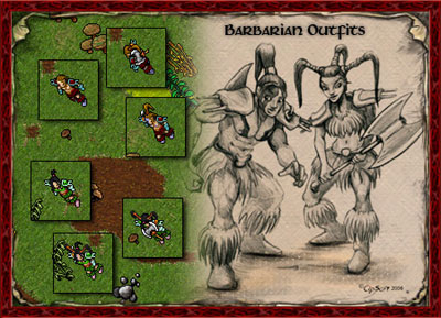 Barbarian Outfits - Tibia Wiki - A Enciclopédia do Tibia